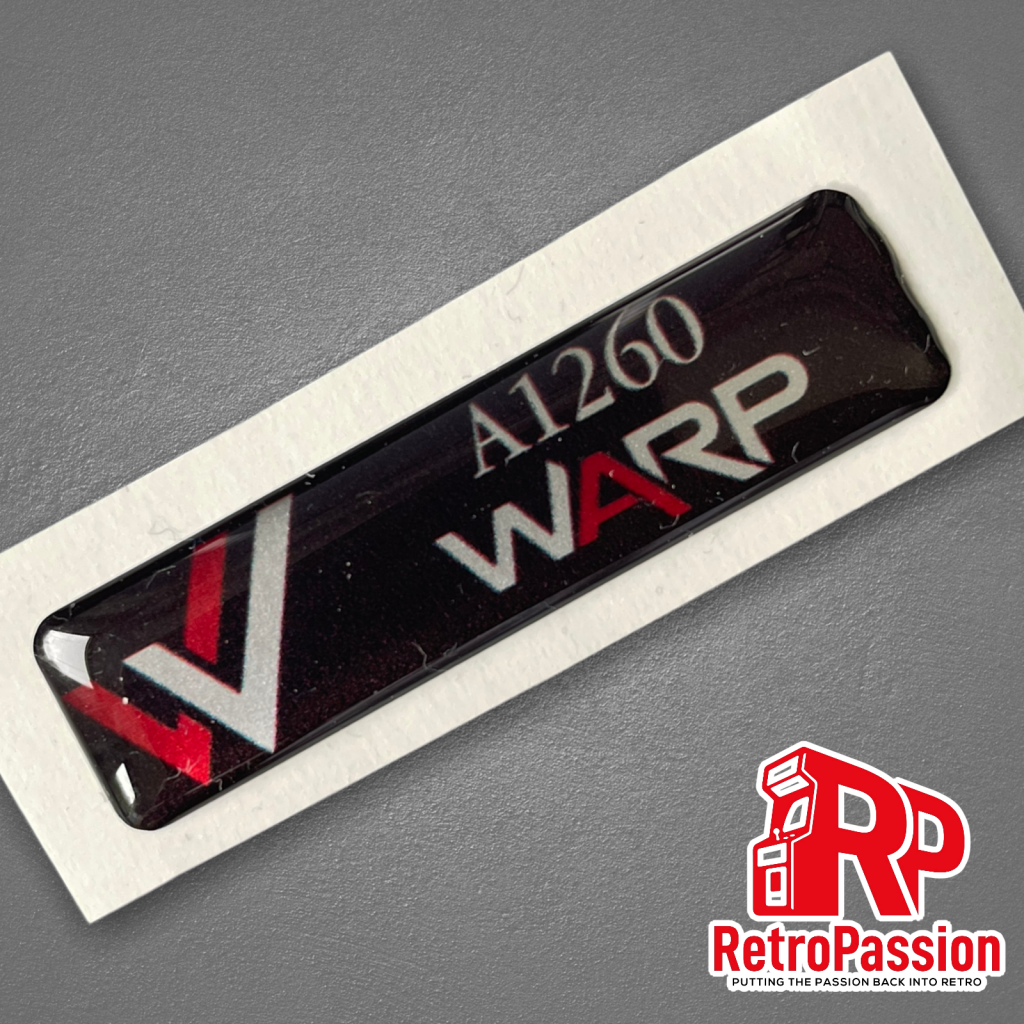 Amiga A1200 Case Badge – A1260 WARP - RetroPassion Ltd