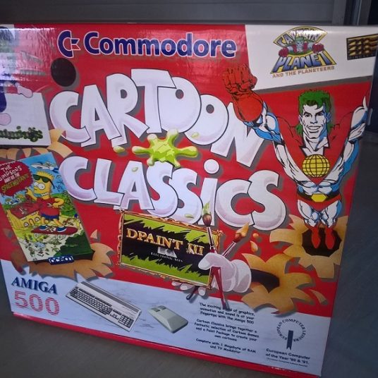 Amiga 500 Reproduction Box Cartoon Classics - RetroPassion Ltd