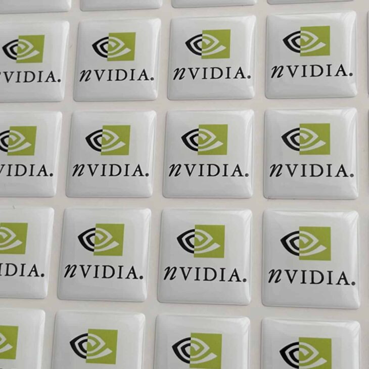 Nvidia PC Case Badge White - RetroPassion Ltd
